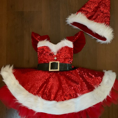 Preorder Sparkle Santa Dress Sequin Skirt Tutu - Etsy