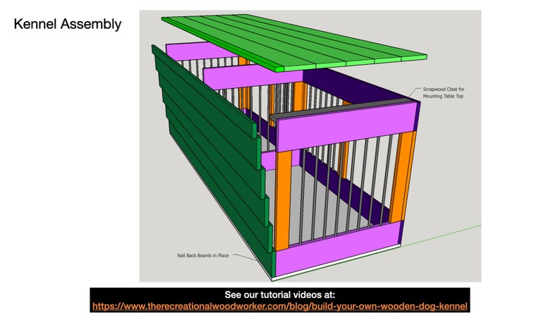 Barn Door Double Dog Kennel Plans – Large Wooden Crate Furniture ...