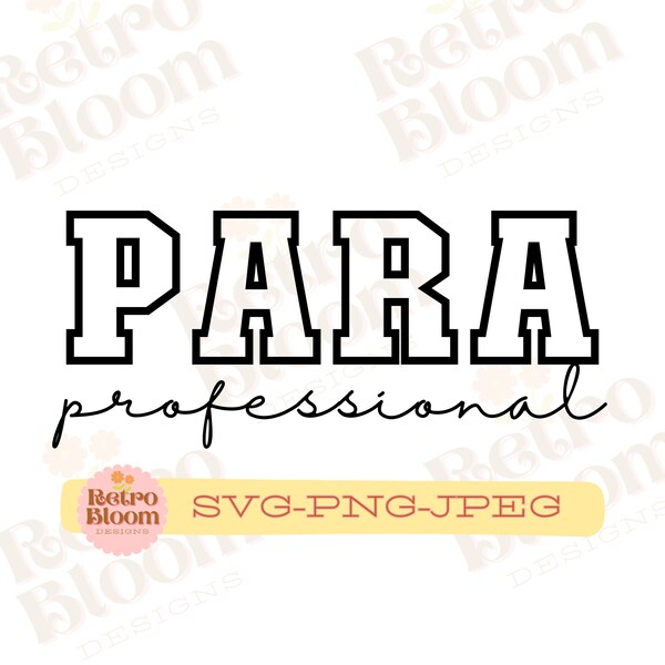 Paraprofessional Svg - Etsy
