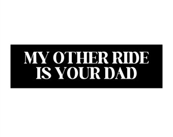 My Other Ride is Walking Bumper Sticker, Retro Environmental Silly ...