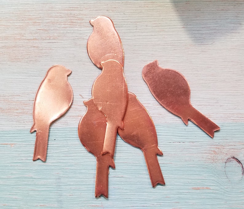 Copper Bird Enameling Blank 24g - Etsy