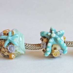 European Charm Bead, Large Hole Bead - at the Beach Singles by Sabrina ...