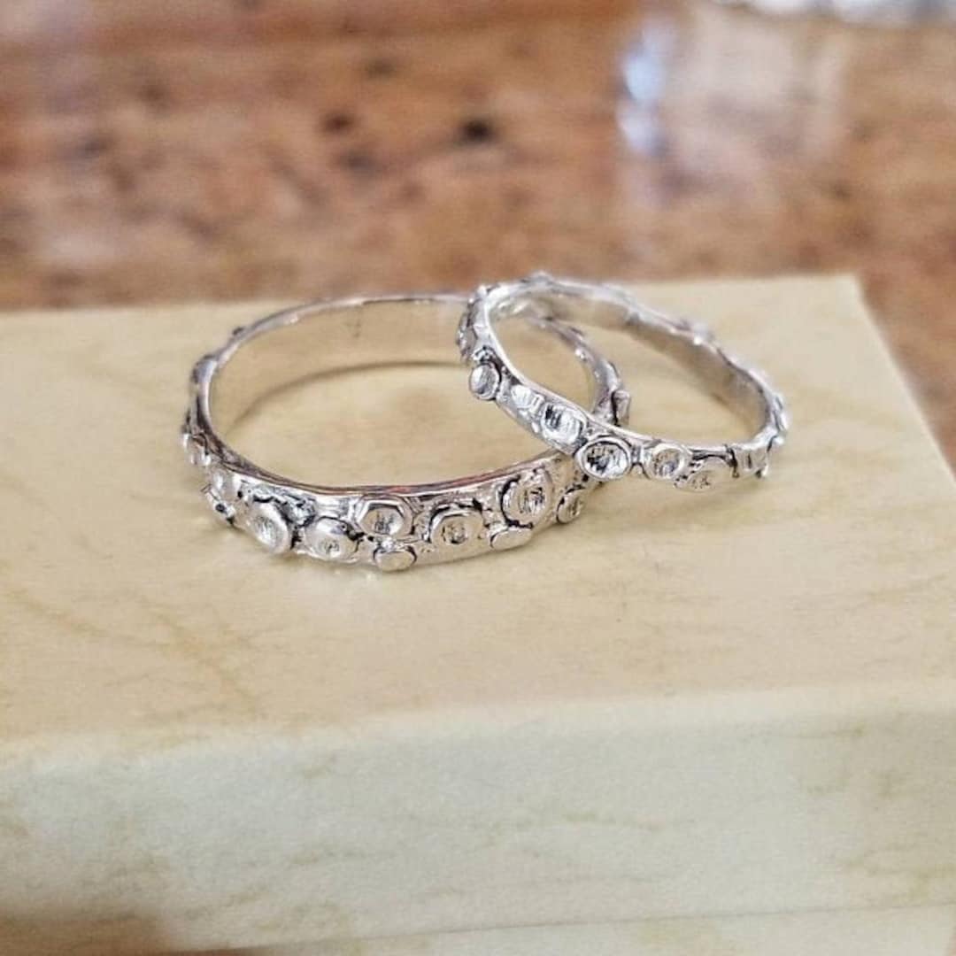 Married Squids. Sterling Silver His & Hers Squid / Octopus Nautical ...