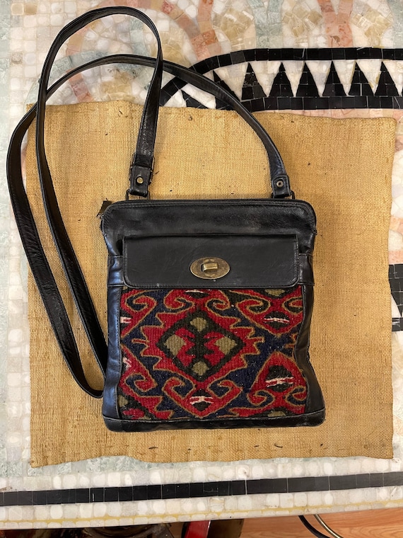 vintage kilim leather - Gem