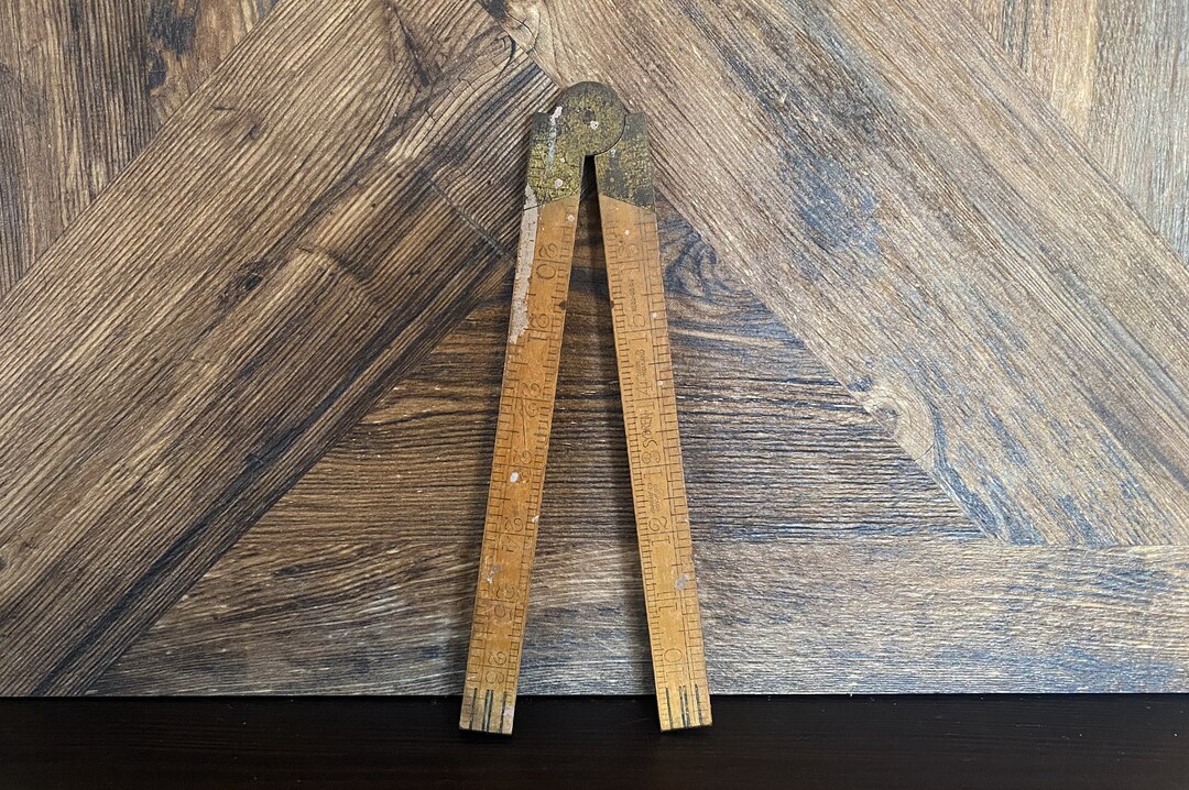 Vintage Sybren Folding Timber & Metal 36” Rule - Etsy