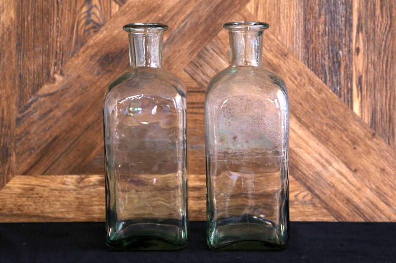 Vintage Large Glass Chemical Bottles | Etsy