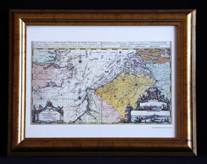 Vintage Small Framed Ancient Map Prints. - Etsy