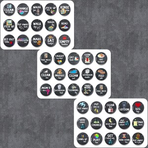 Chore Magnets Chore Chart Chores Custom Chores Kids Jobs Visual ...
