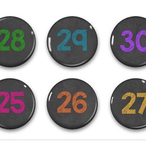 Extra Large Colored Chalkboard Number Magnets Student Numbers Counting ...