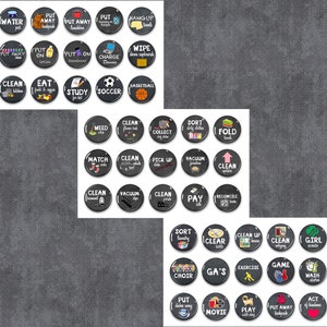 Chore Magnets Chore Chart Chores Custom Chores Kids Jobs Visual ...