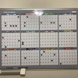 Cute Months of the Year Magnets Date Magnets Chalkboard Magnets ...