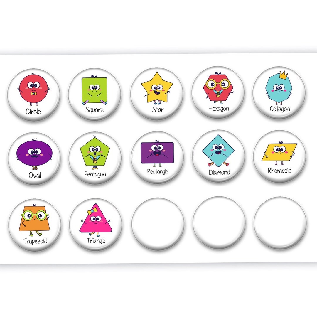 Learning My Shapes Colorful Kids Magnets Teacher Gifts Learning ...