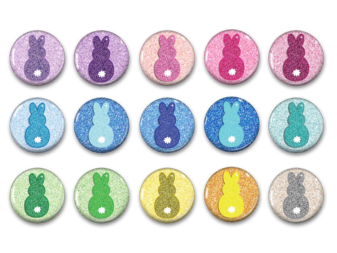 Bunny Rabbit Fridge Magnets Cubicle Decor Buttons Pins - Etsy