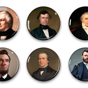 Custom 2.25 Inch US Presidents American History George Washington ...