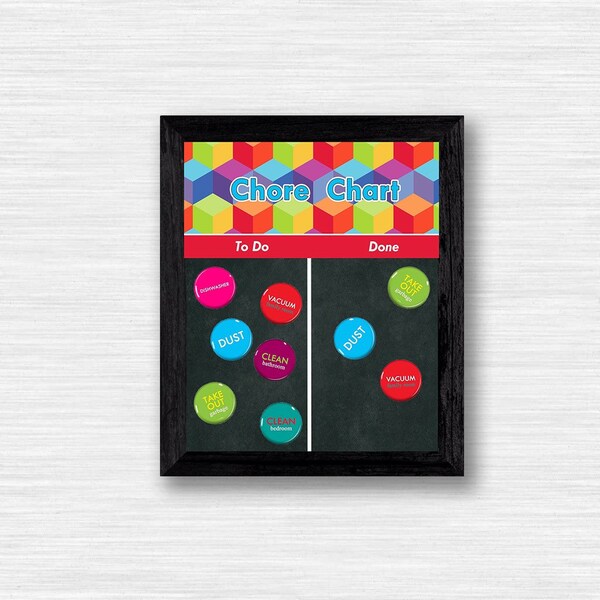 Magnetic Chore Chart - Etsy