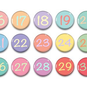 Student Number Magnets Attendance Numbers Perpetual - Etsy