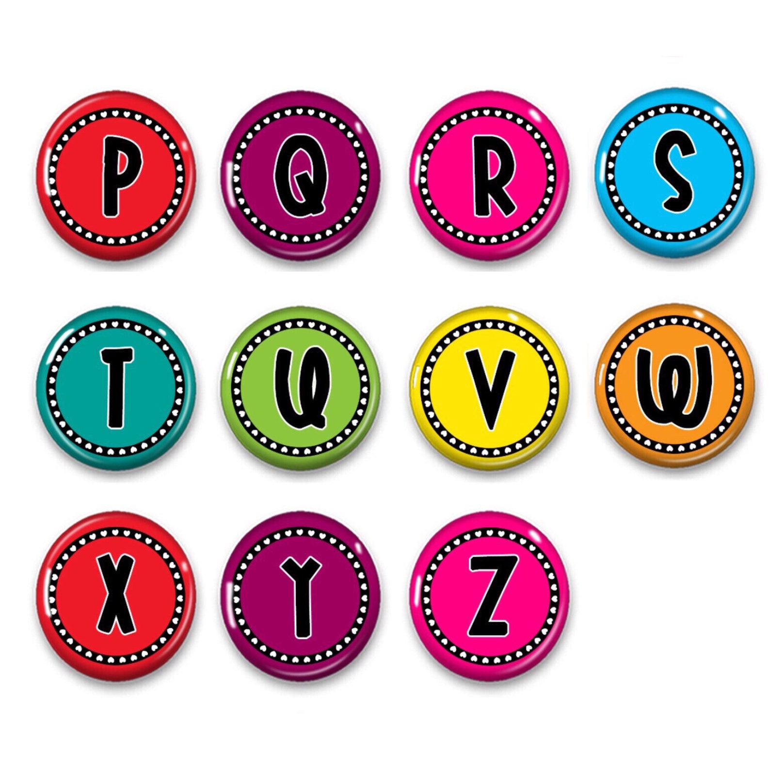 Colorful Alphabet Magnets Letter Magnets ABC Practice - Etsy