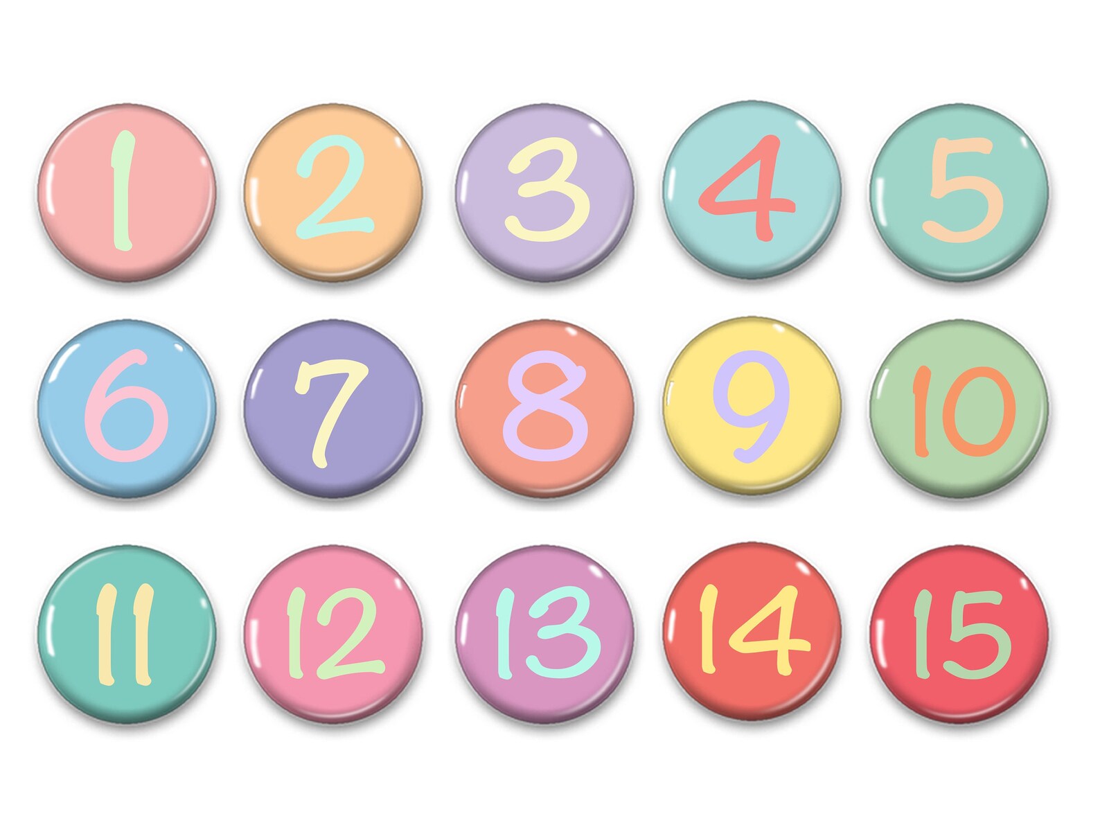 Student Number Magnets Attendance Numbers Perpetual - Etsy