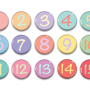 Student Number Magnets Attendance Numbers Perpetual - Etsy