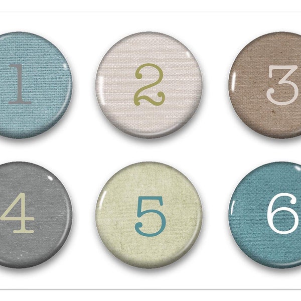 Number Magnets - Etsy