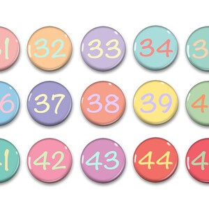 Student Number Magnets Attendance Numbers Perpetual - Etsy