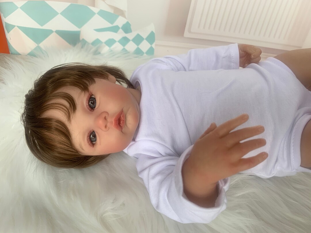 Reborn Baby Boy for Girls Lifelike Finished Reborn Toddler Boy With ...