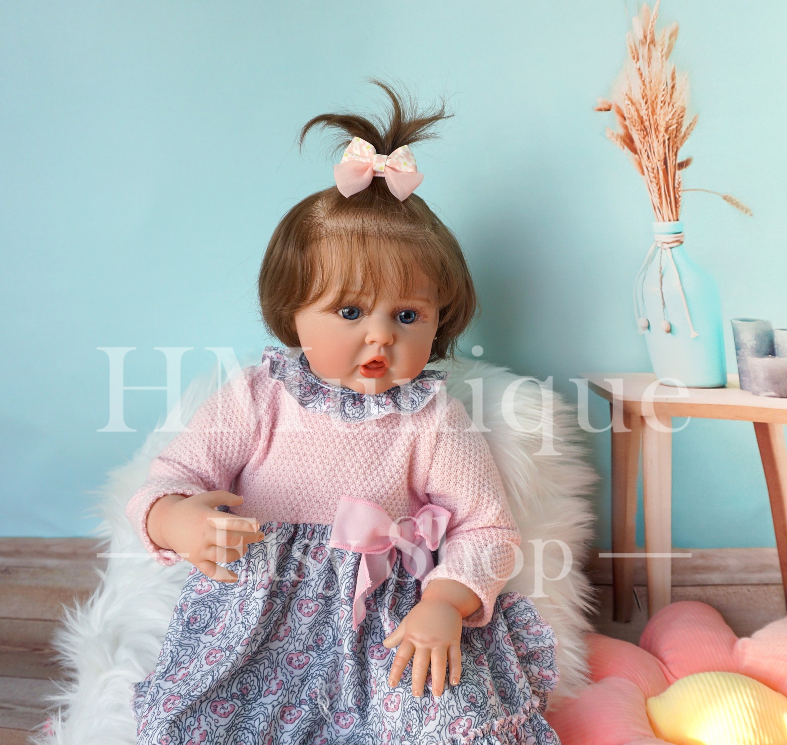 Reborn Baby Girl 3D Paint Skin With Vein 24 Inch Realistic Baby Doll ...