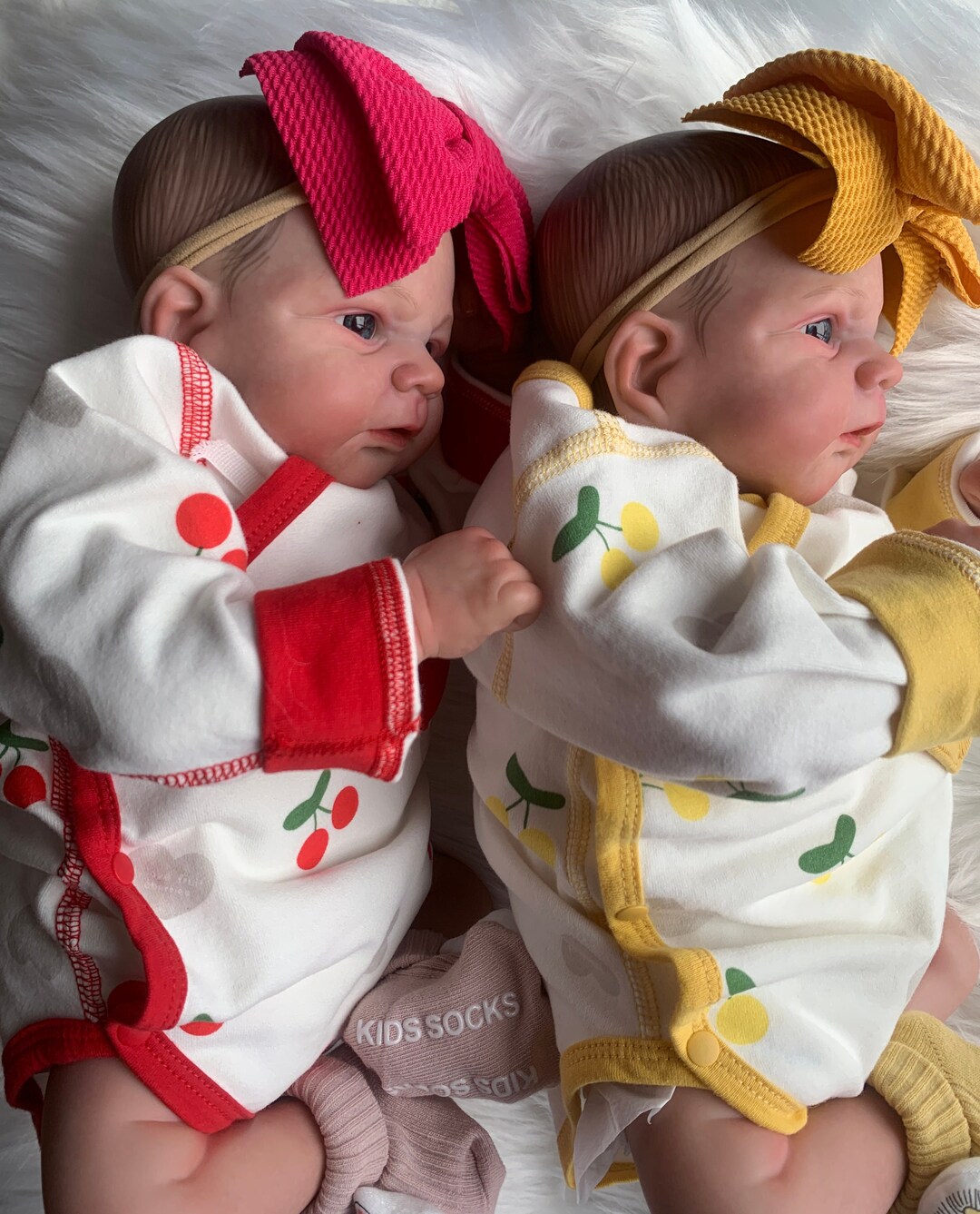 Reborn Twins 3D Skin With Visible Veins Reborn Toddler Girl Lifelike ...