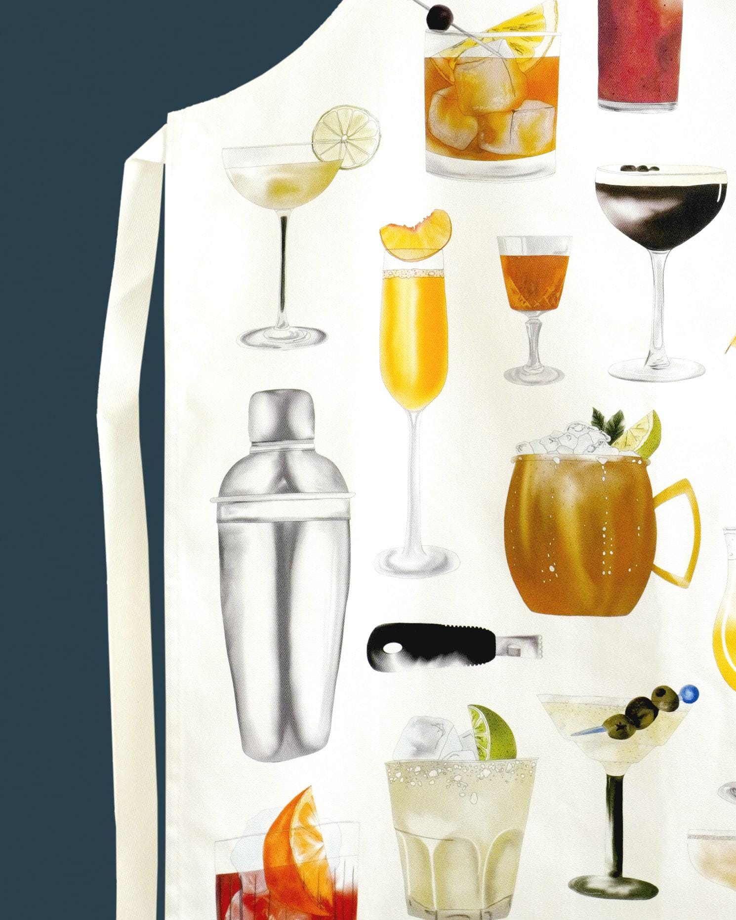 Cocktail Apron - Made in Britain - Perfect for Hosts Who Love Serving ...