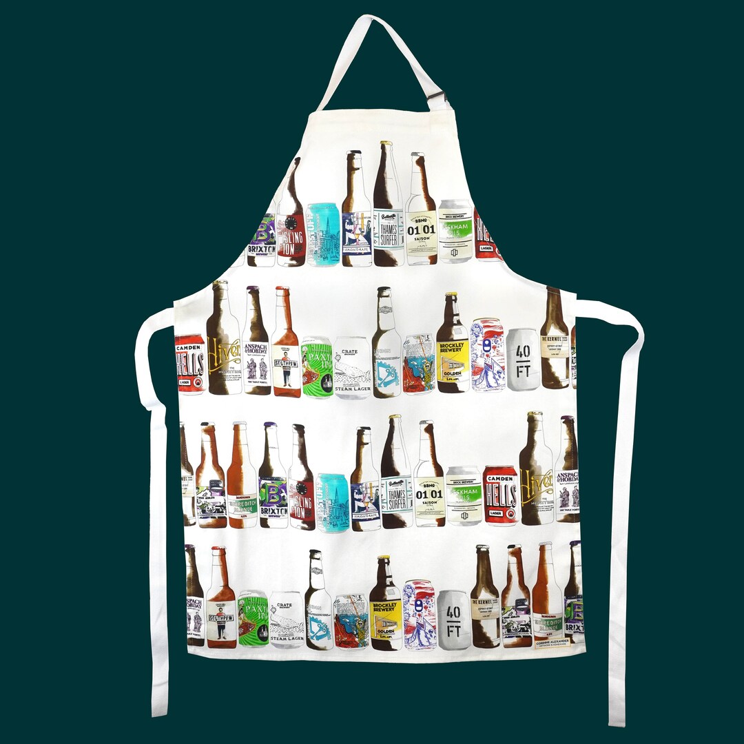 Craft Beer Apron Made in UK Perfect Gift for Beer Lovers Stylish ...