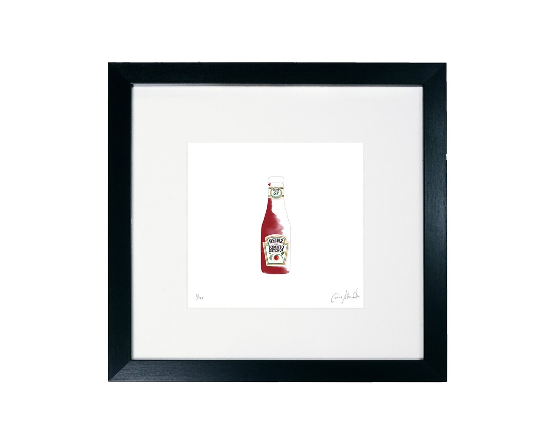 Ketchup Print Condiment Print Tomato Sauce Red Sauce - Etsy