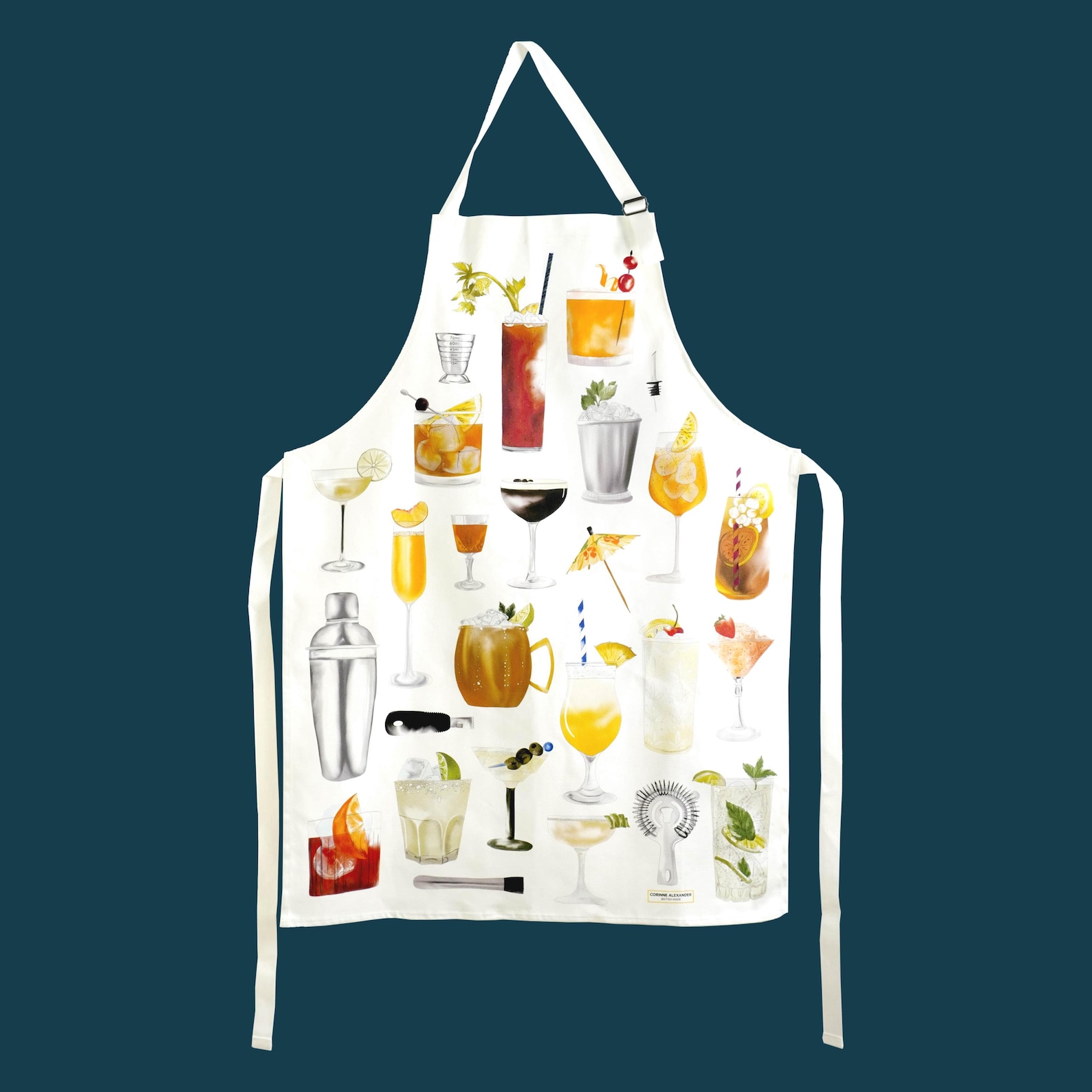 Cocktail Apron - Made in Britain - Perfect for Hosts Who Love Serving ...