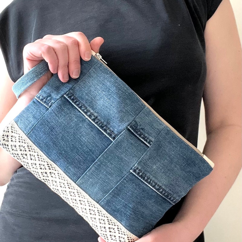 Denim Pouch - Etsy