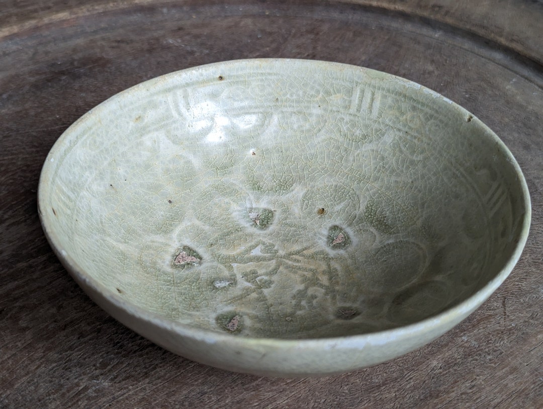 Ly Tran Dynasty 12th-14th Century Bowl Pottery Glazed Molded Vietnam ...