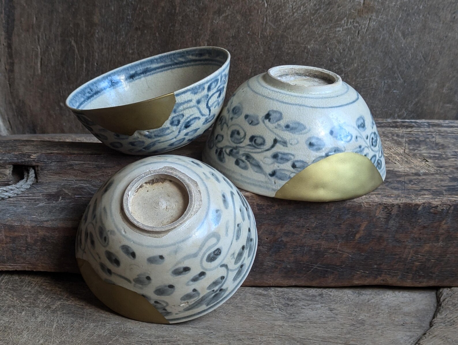 Pottery Bowl Kintsugi Tran Le Dynasty 15th-16th Century Vietnam Chu Dau ...
