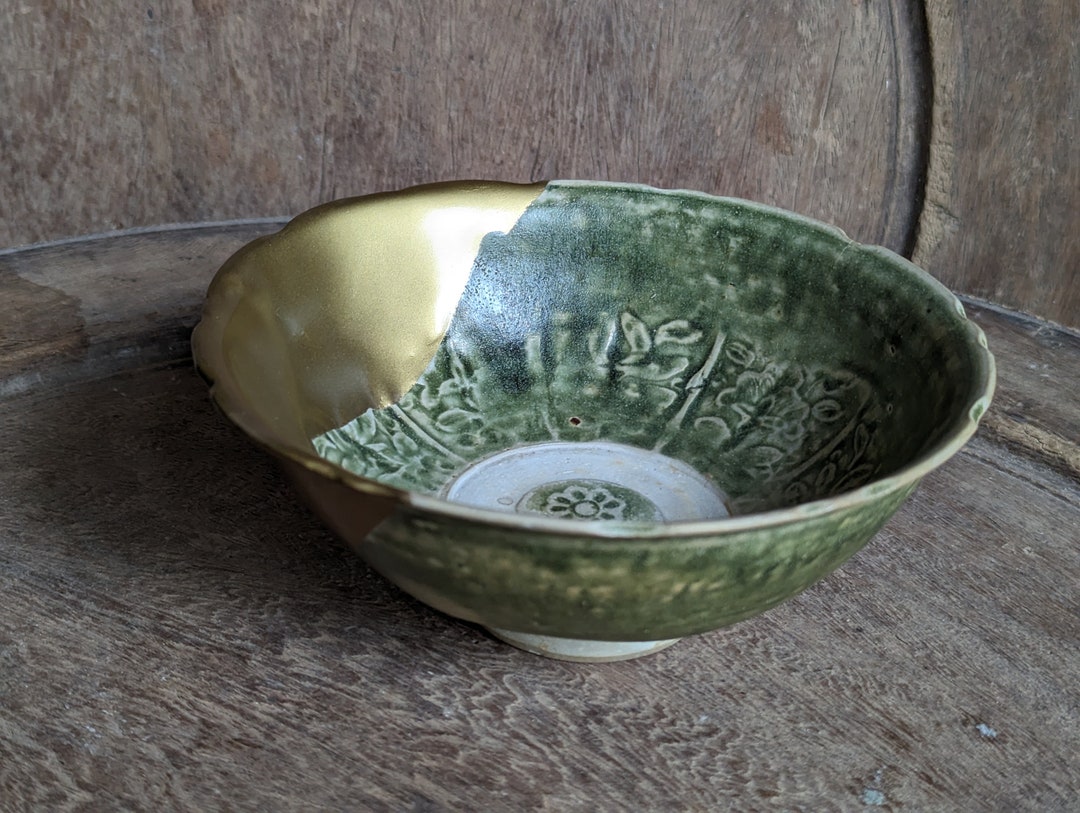 Tran Dynasty 14-15th Century Bowl Rare Green Glaze Pottery Vietnam ...