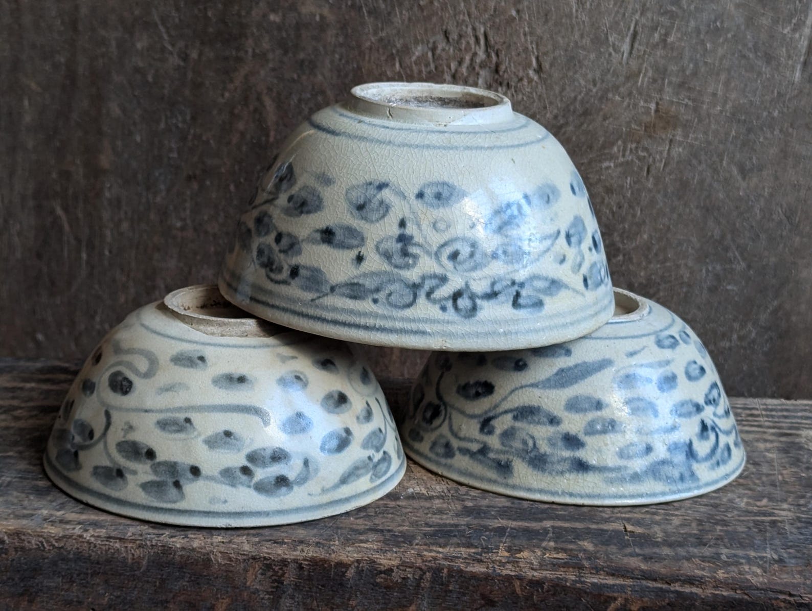Pottery Bowl Kintsugi Tran Le Dynasty 15th-16th Century Vietnam Chu Dau ...