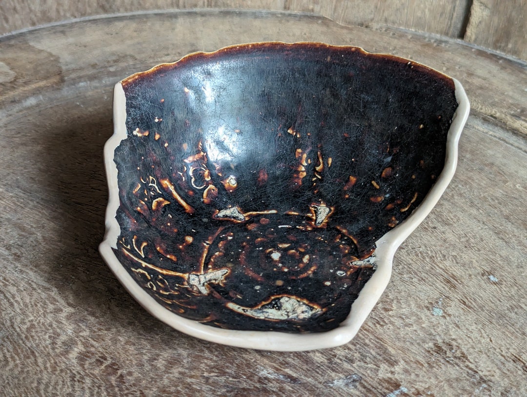 Tran Dynasty 14-15th Century Bowl Brown Glaze Sherd Fragment Pottery ...
