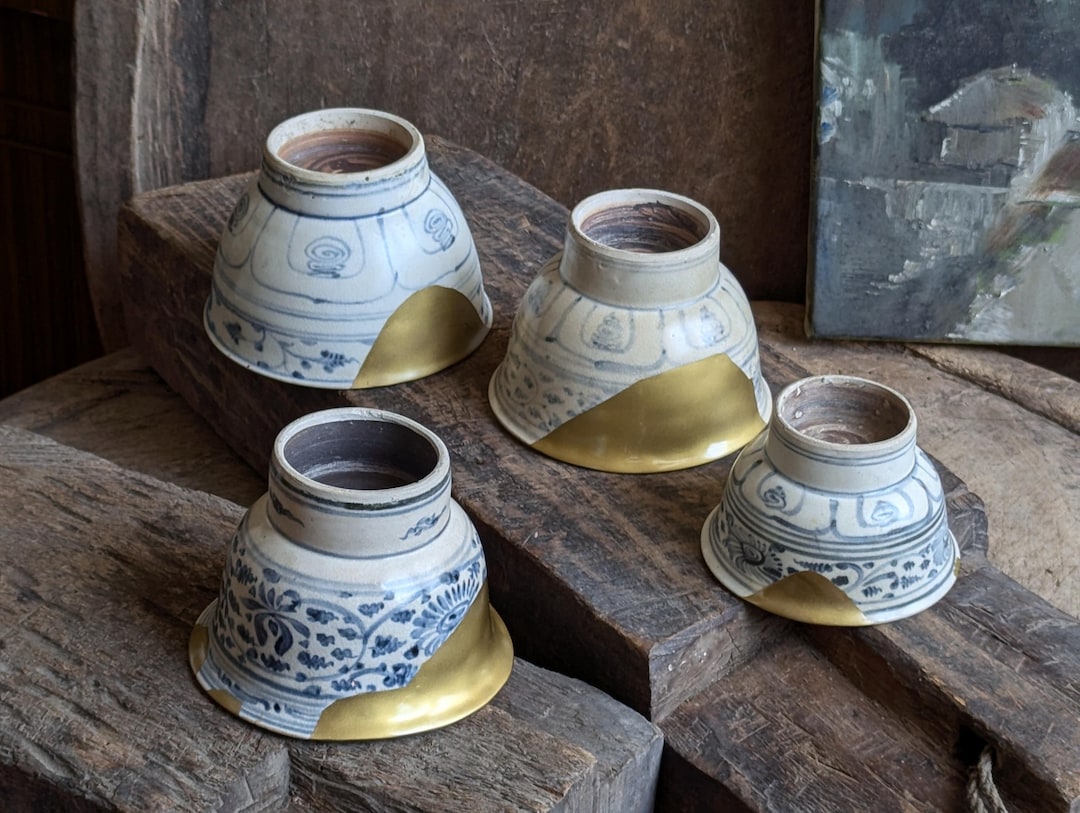 Pottery Bowl Kintsugi Tran Le Dynasty 15th-16th Century Vietnam Chu Dau ...