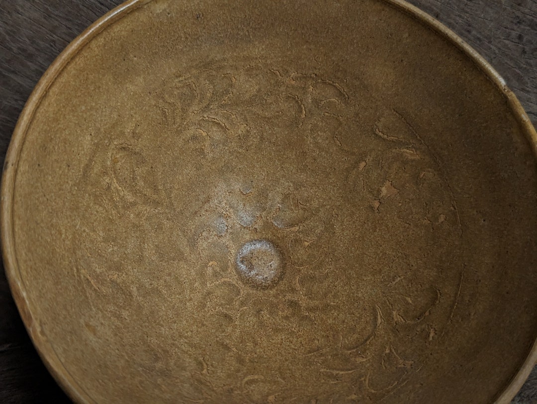 Ly Tran Dynasty 12th-14th Century Bowl Pottery Glazed Molded Vietnam ...