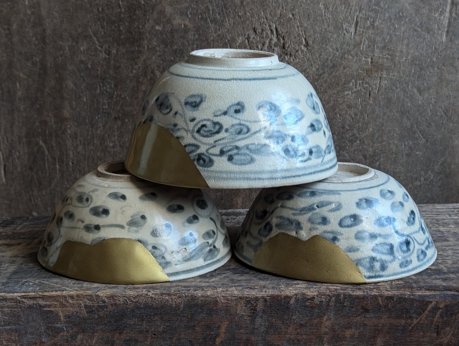 Pottery Bowl Kintsugi Tran Le Dynasty 15th-16th Century Vietnam Chu Dau ...