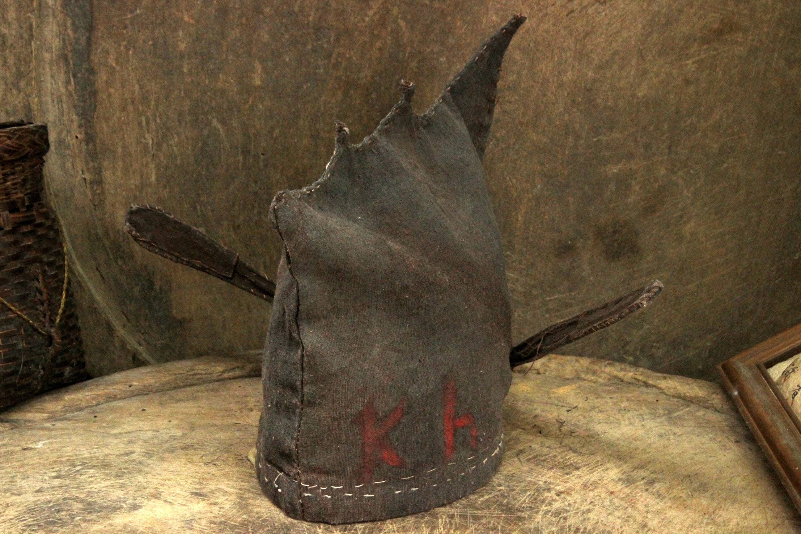 Yao Taoist Shaman Rites Hemp Hat Old Vintage Asian Hill Tribe Religious ...