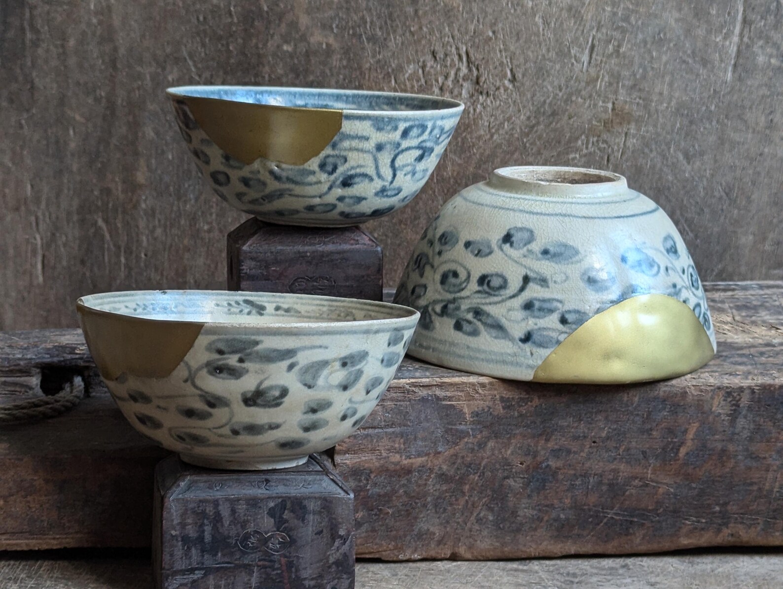 Pottery Bowl Kintsugi Tran Le Dynasty 15th-16th Century Vietnam Chu Dau ...
