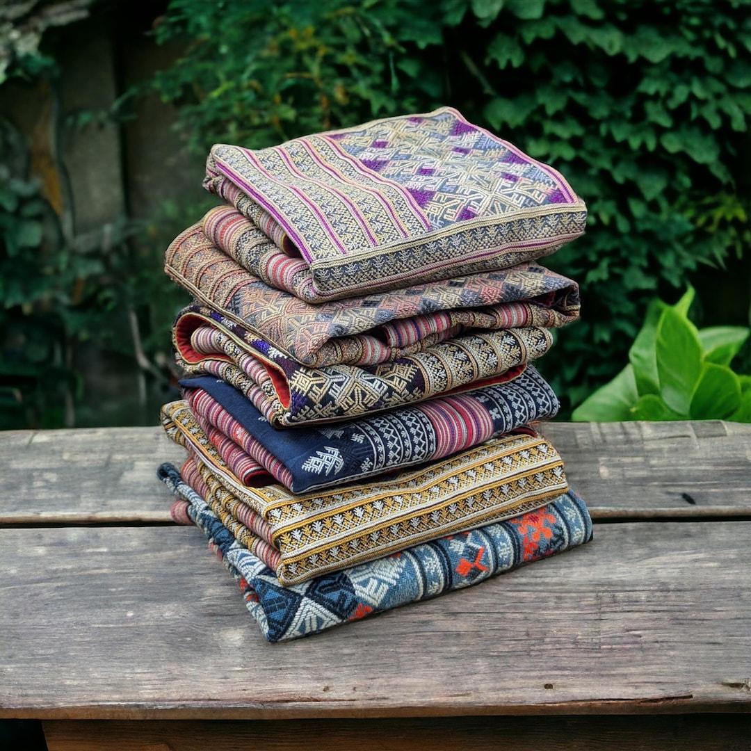 Vintage Yao Mien Tribal Embroidery Panel Vintage Handmade Hilltribe ...