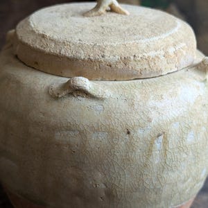 Ly Dynasty 1009-1225AD Stoneware Jar With Lid Glazed Vietnam Ceramic ...