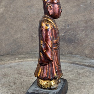 17-18th Century Buddhist Heavy Bronze Gold Leaf Lacquer Statue Vietnam Antique Tran Le Dynasty ...