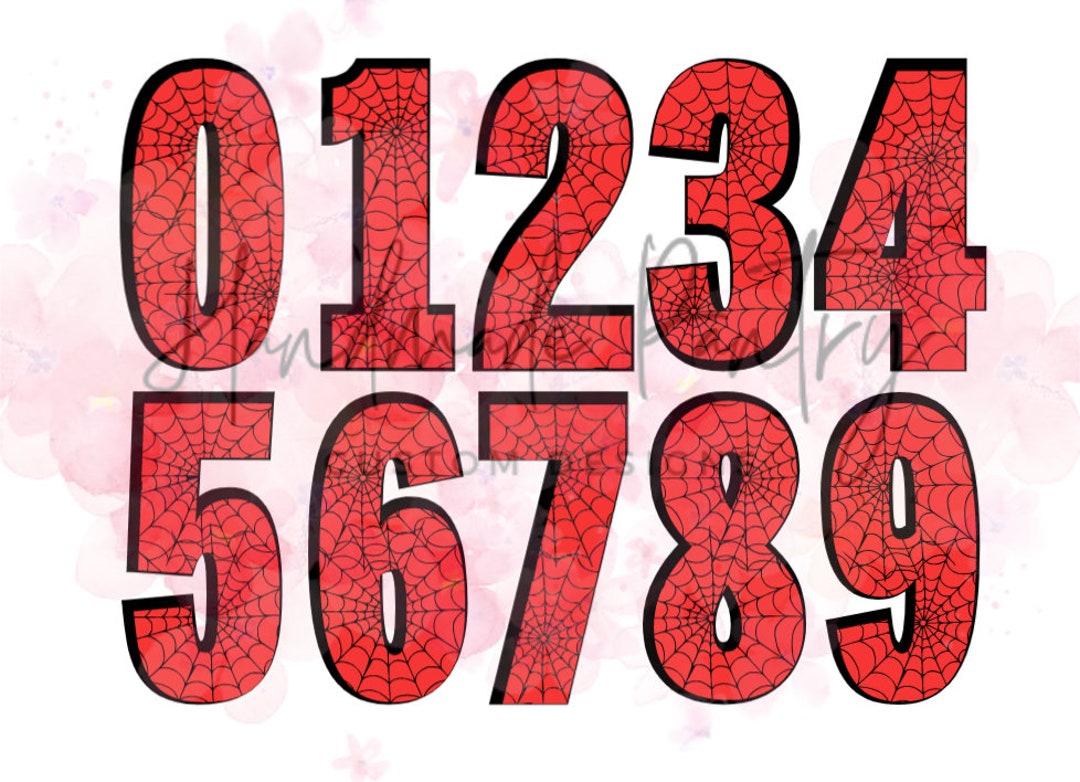 Spiderman Spidey & His Amazing Friends Style Numbers 0-9 Birthday Party ...