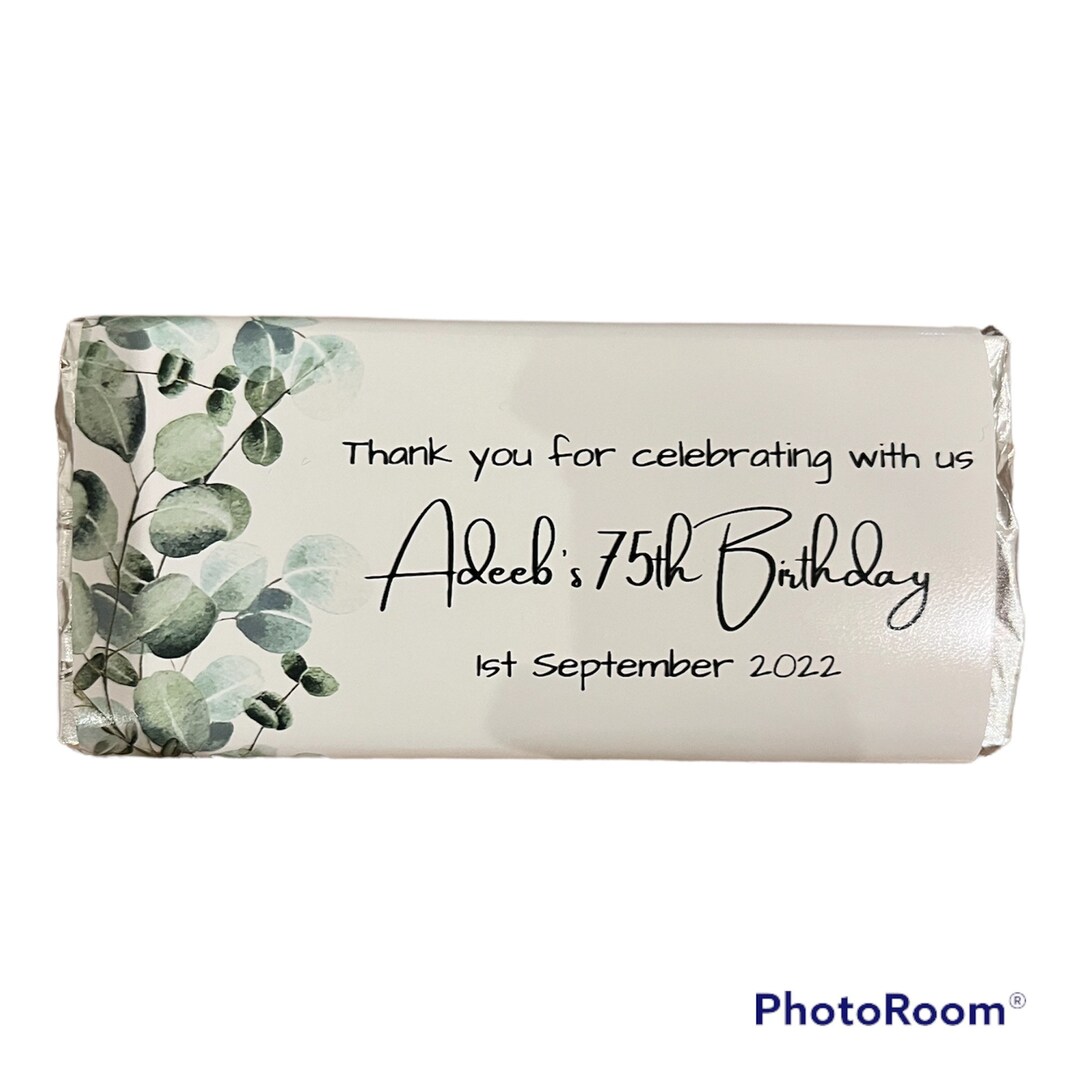 Personalised Chocolate Wrapper, Chocolate Wrapper, Diy Bonbonniere ...