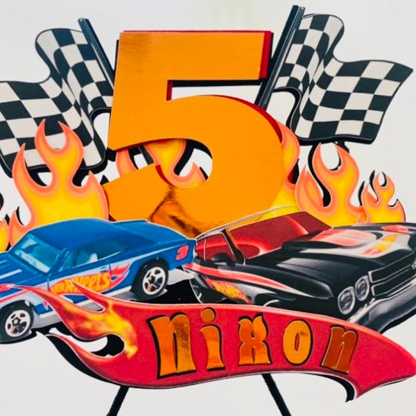 Hot Wheels Cake Topper - Etsy Australia