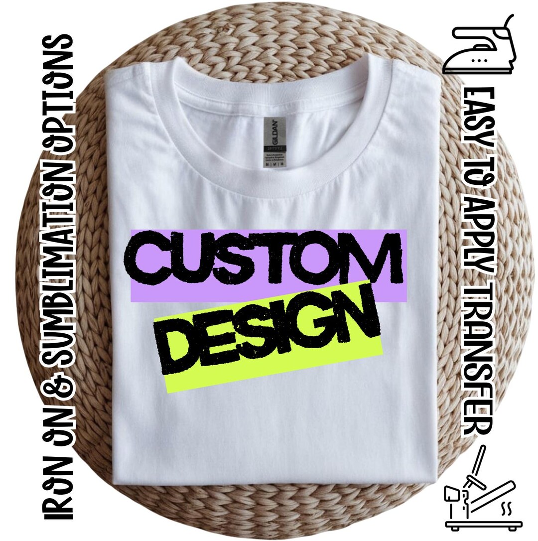 Personalized T-shirt Iron-on Transfer | Custom DIY Design - Etsy Australia